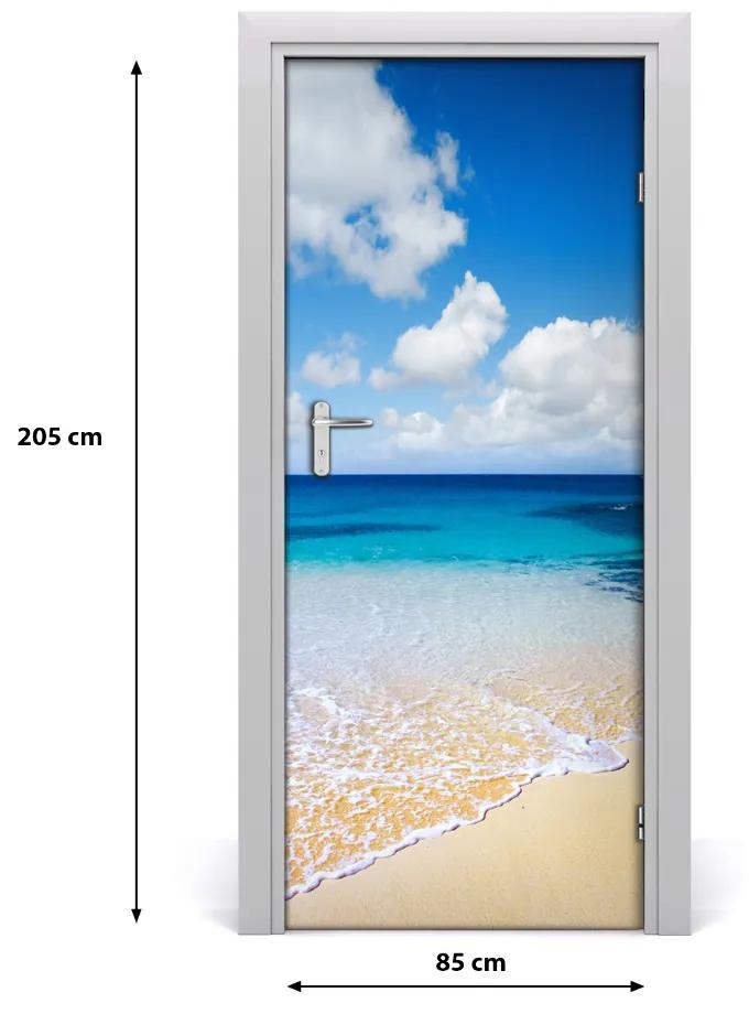 Fototapeta na dveře samolepící tropická pláž 85x205 cm