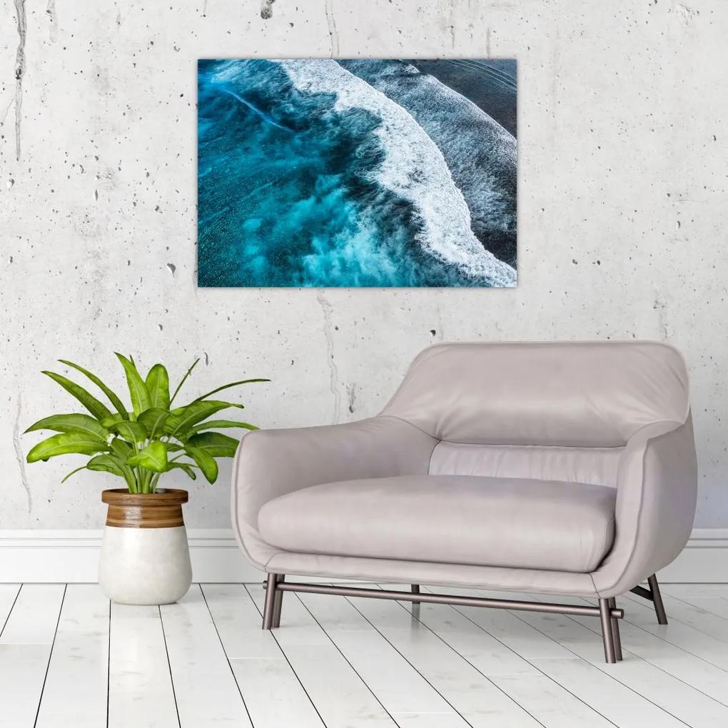 Skleněný obraz - Vlny na moři (70x50 cm)