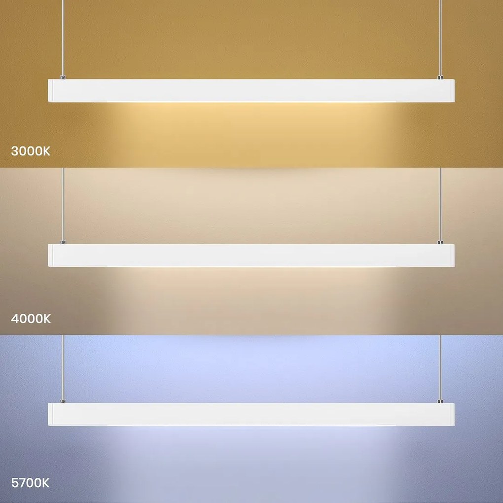 Závěsné LED svítidlo Linea, 1x LED 36w, 3000-5700k, 3CCT, w