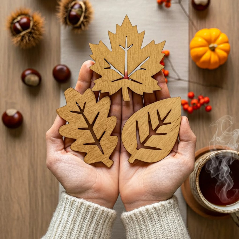 Ahome CZ Stylové dřevěné podtácky - Javor, dub, buk