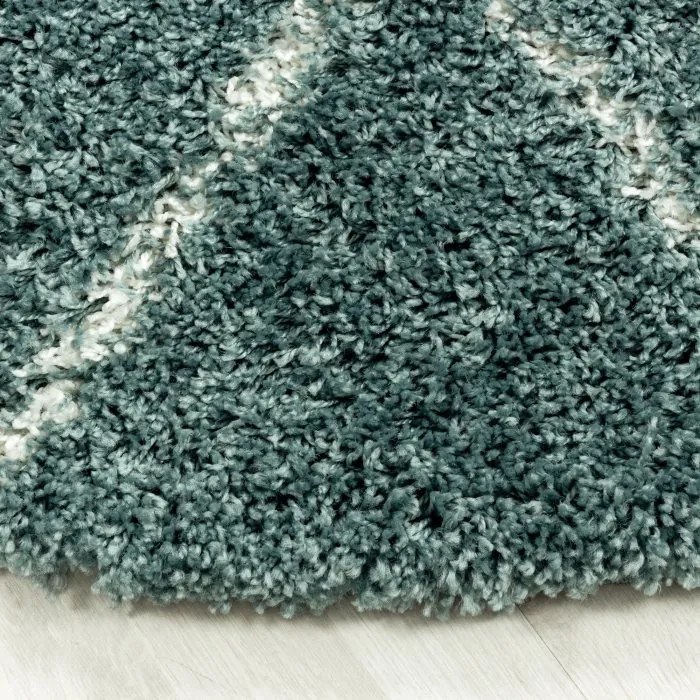 Vopi | Kusový koberec Alvor shaggy 3401 blue - Kruh průměr 120 cm