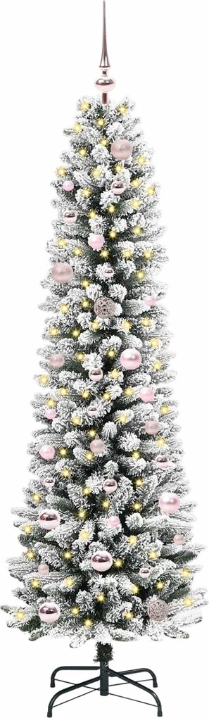 Umělý vánoční stromeček Bílá 150 cm PVC, kov a plast 3396095