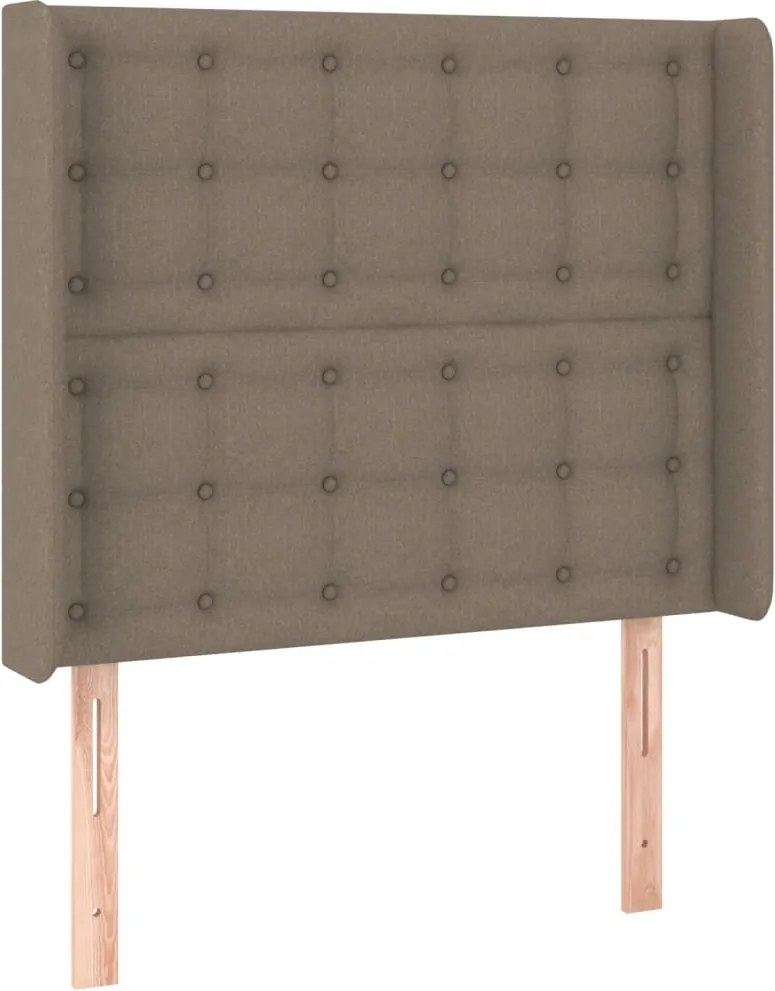Box spring postel s matrací a LED taupe 100x200 cm textil 3138617