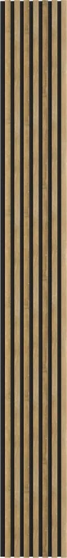 Mexen Lam-B, stěnové lamely 275 × 31,5 cm, HDF deska 4 mm, dub medový, S100-275317-2812-066