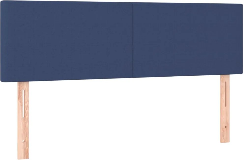 Box spring postel s matrací modrá 140x190 cm textil 3139895