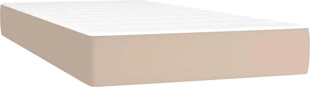 Box spring postel s matrací cappuccino 120x190 cm umělá kůže 3269982