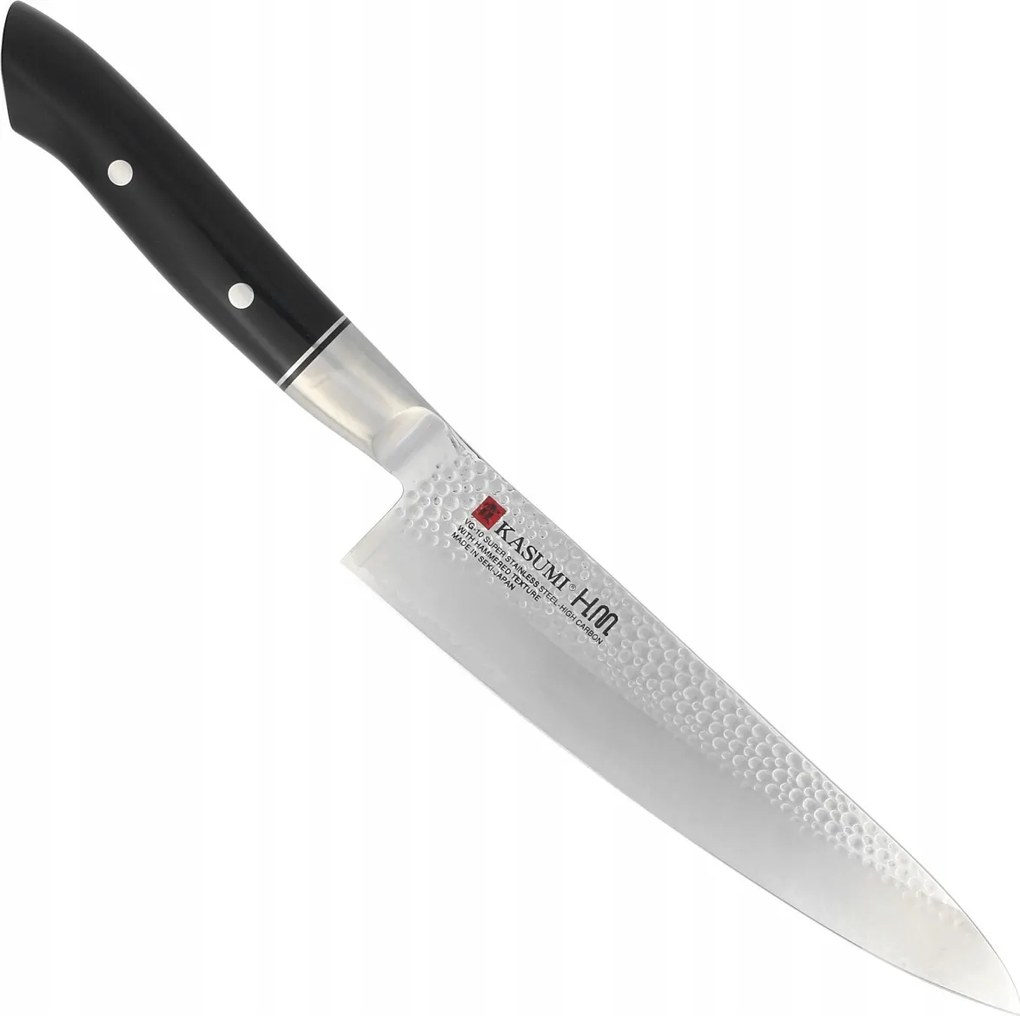 Kasumi H.m. Chef 200 mm kovaný japonský nůž, ocel s kladívkovým ostřím VG10