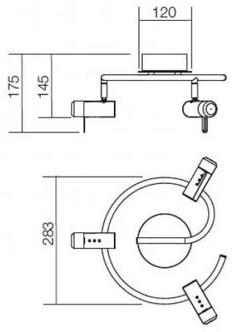 Redo 04-331 - LED Bodové svítidlo SLIM 3xLED/4W/230V lesklý chrom