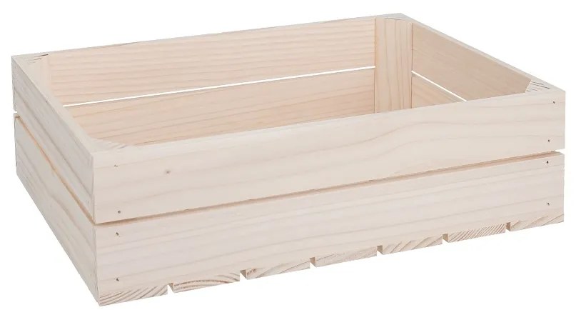 Dřevobox Dřevěná bedýnka 40 x 26 x 12 cm