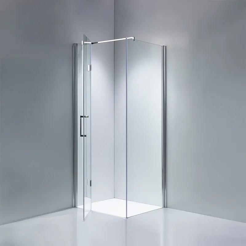 BPS-koupelny Čtvercový sprchový kout HYD-SK1390B 90x90 chrom/transparent - bez vaničky