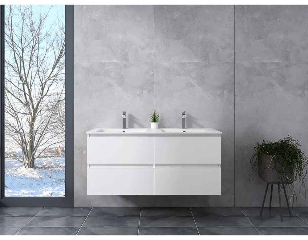 Dijon White Koupelnová skříňka s umyvadlem 120cm