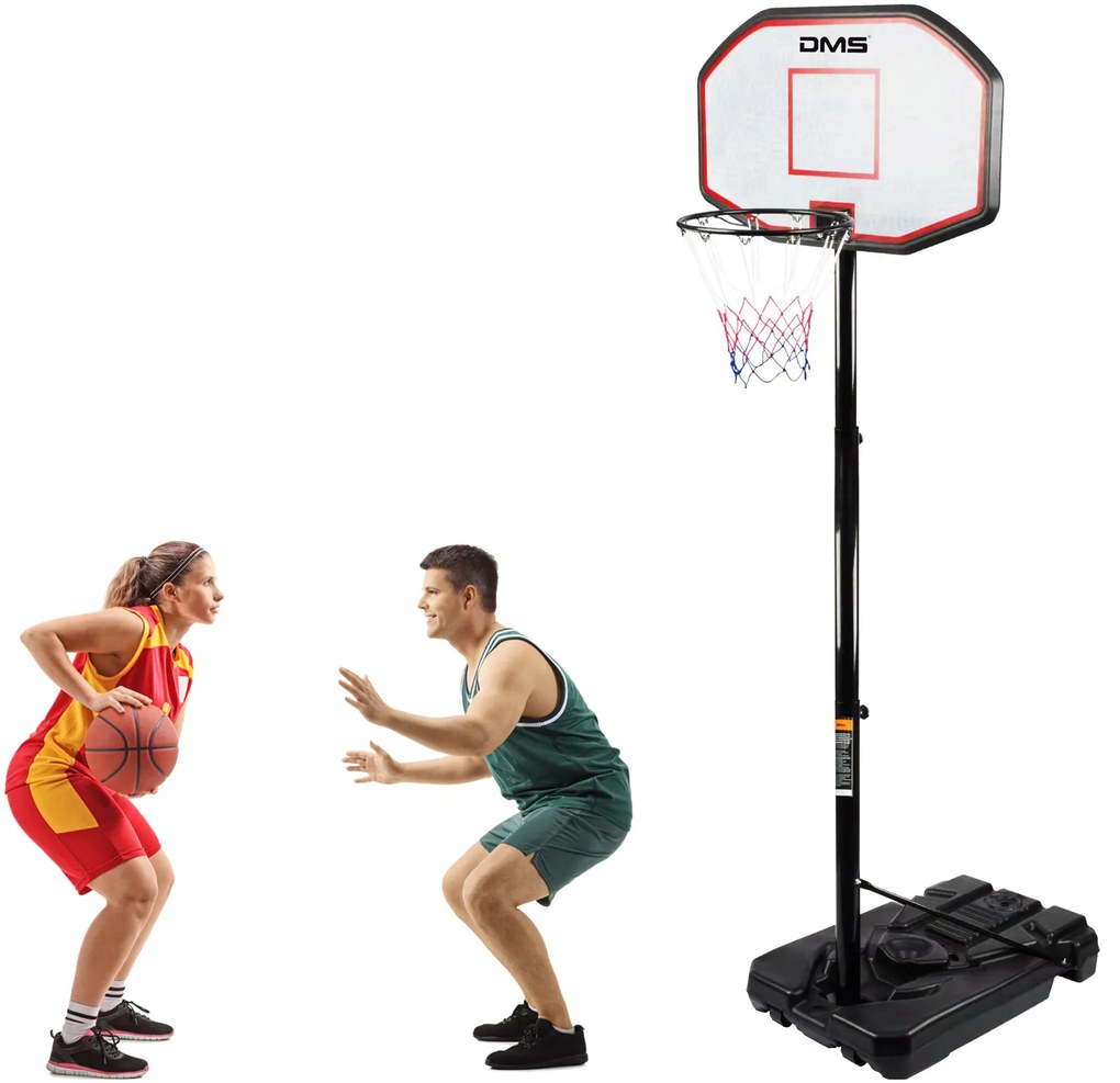 DMS Germany Basketbalový koš DMS® BBKS-360 se stojanem / 255 - 360 cm