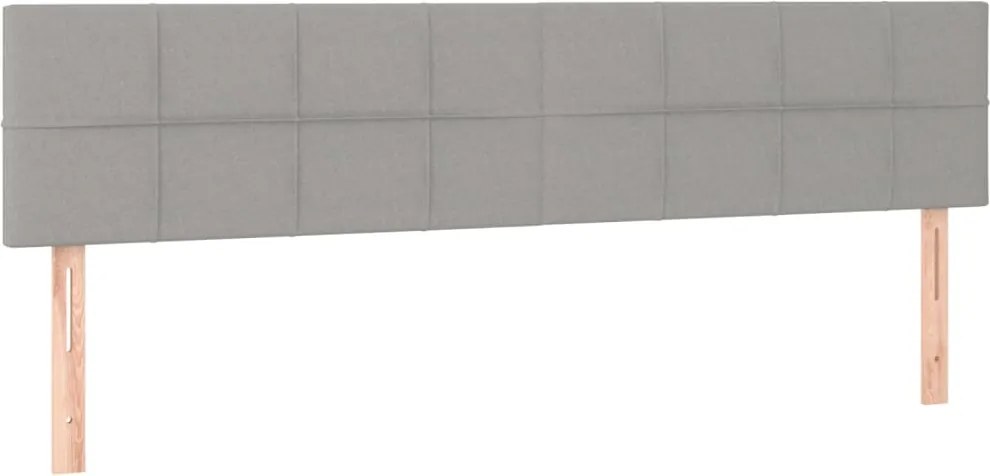 Box spring postel s matrací světle šedá 140x200 cm samet 3141305