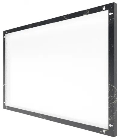 Kovový obraz černý mramor 60 x 40 ALLboards METAL MB64_00036