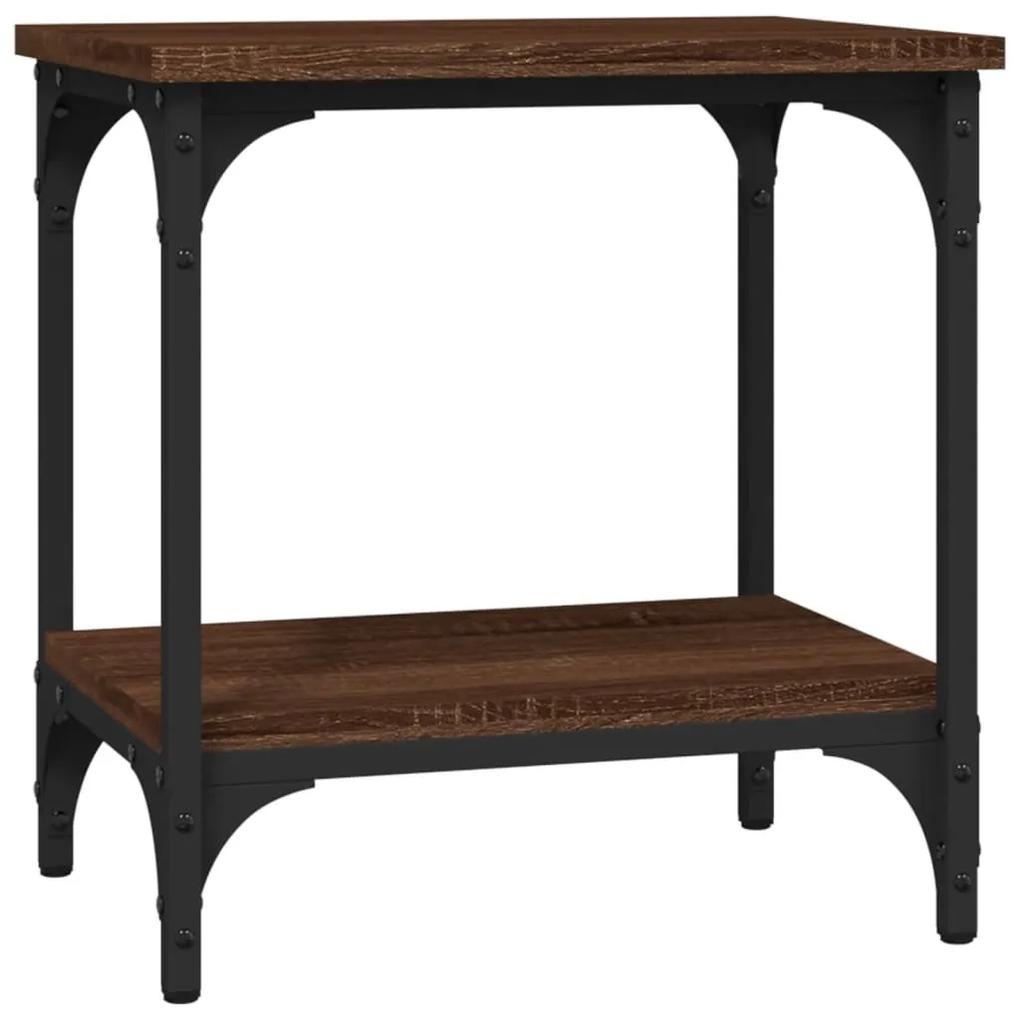vidaXL Odkládací stolek hnědý dub 40 x 30 x 42 cm kompozitní dřevo