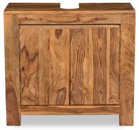 furniture-nabytek.cz - Masivní umyvadlová skříňka Leostone z palisandru, lakovaná, hnědá