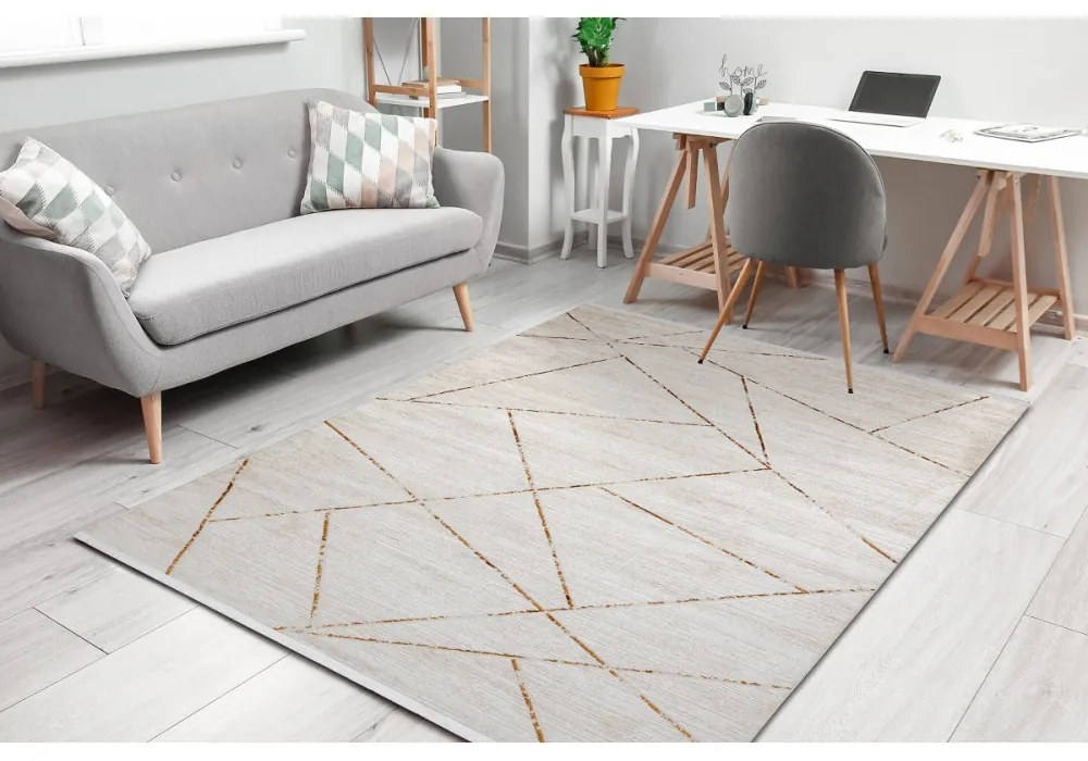 Kusový koberec Monira zlatokrémový 240x330cm