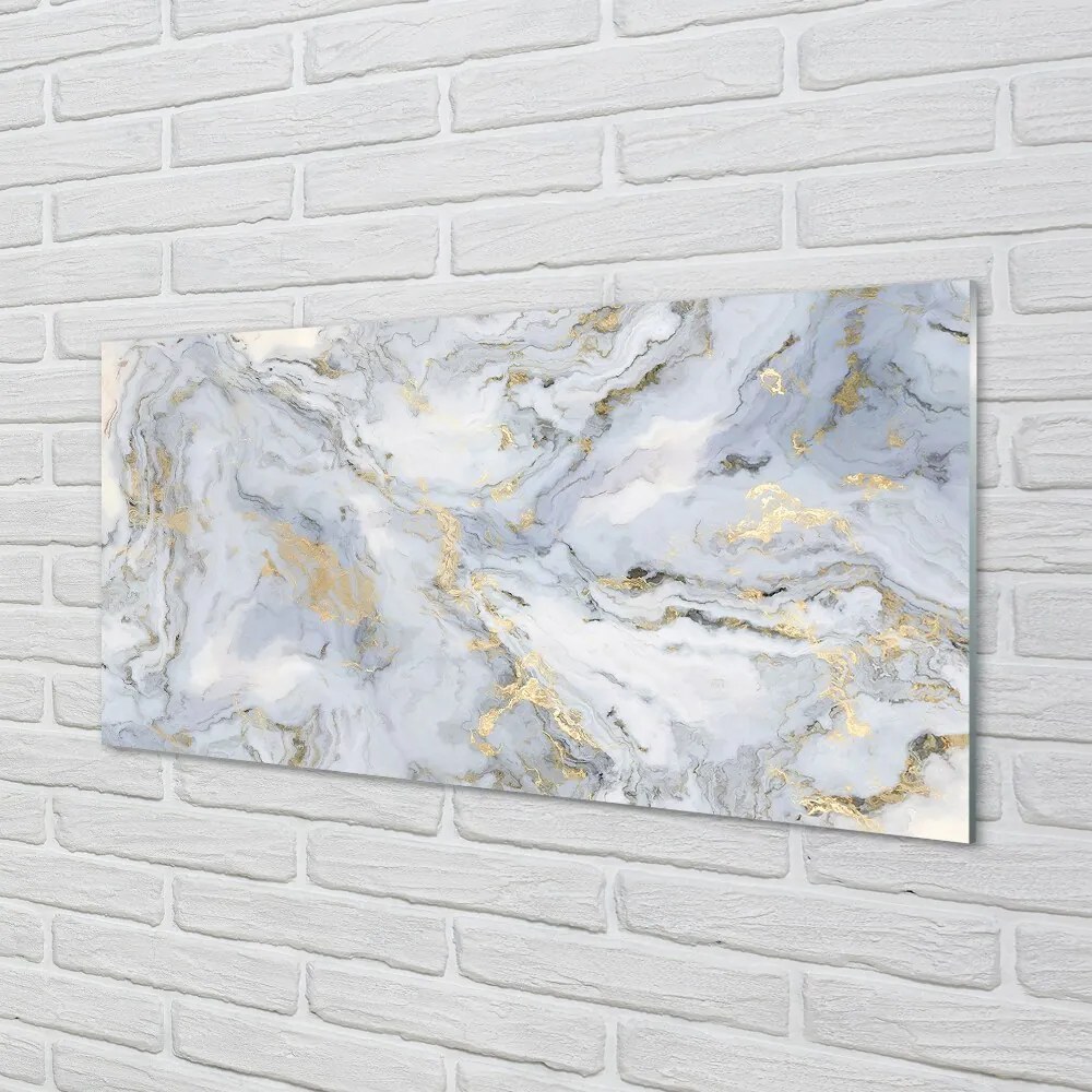 Obraz na skle Marble kamenná zeď 140x70 cm