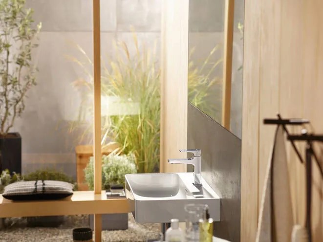 Hansgrohe Metropol, umyvadlová baterie 110 s výpustí Push-Open, chromová, 32507000