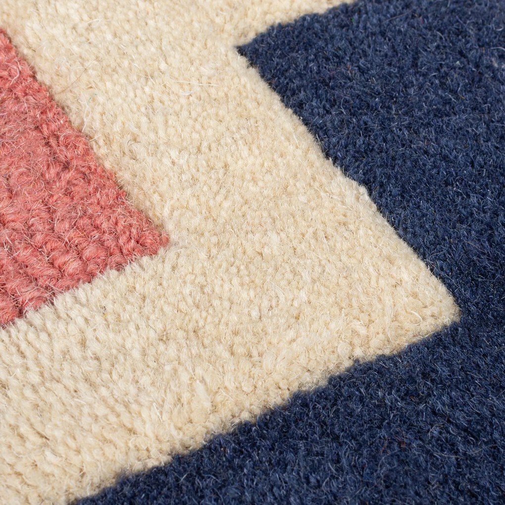 Flair Rugs, Ručně všívaný kusový koberec Illusion Retro Blocks Multi, 200x290, vícebarevná, dětský pokoj
