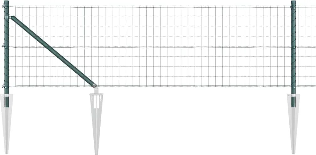 Evropský plot se hroty 50 x 0,4 m Ocel potažená PVC Zelená 3350603
