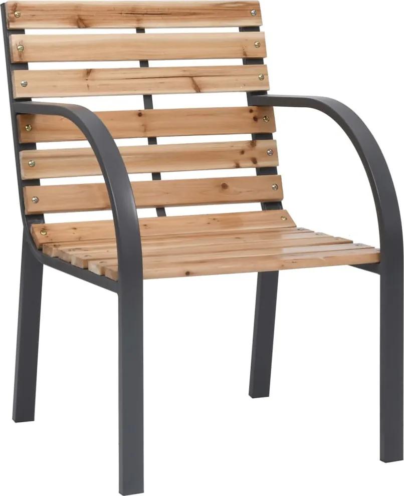 vidaXL Zahradní židle 2 ks masivní jedlové dřevo [319576]