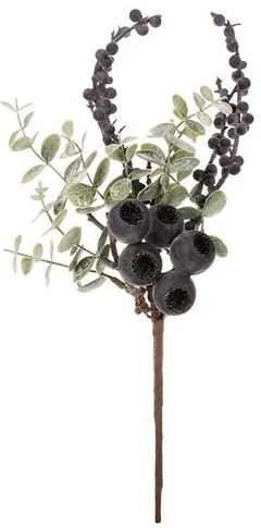 Větvička s fialovými plody, 30 cm