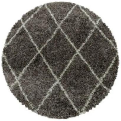 Hans Home | Kusový koberec Alvor Shaggy 3401 taupe kruh - 80x80 (průměr) kruh