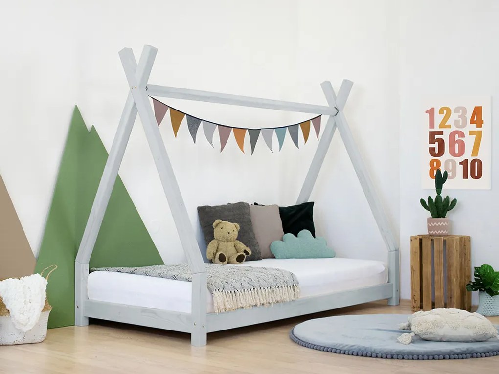 Benlemi Dětská domečková postel NAKANA Barva: Cihlová, Rozměr: 90 x 200 cm
