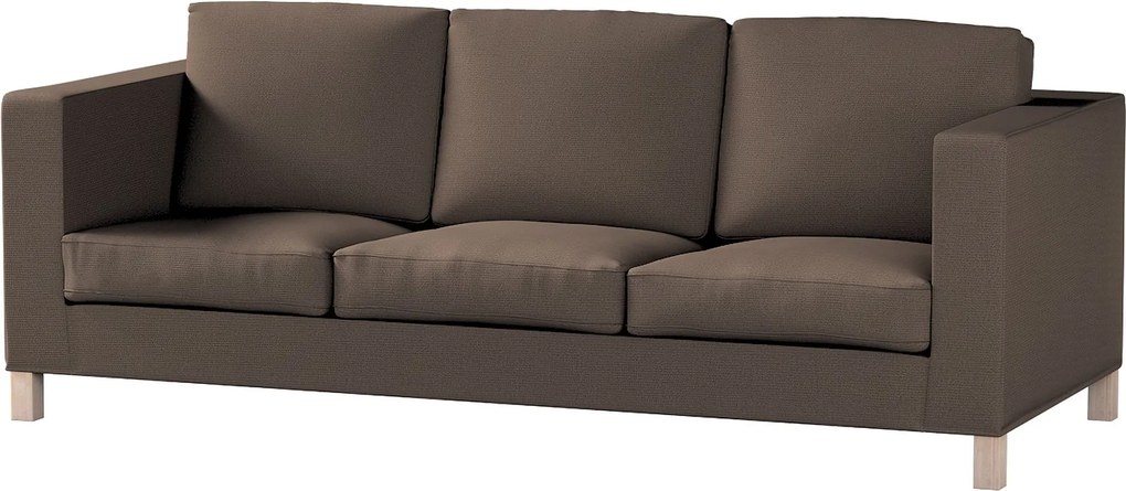 Potah na pohovku IKEA Karlanda 3-místná nerozkládací, krátký barva hnědá látka pletený vzor