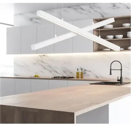LED lustr X-Line 100 bílé