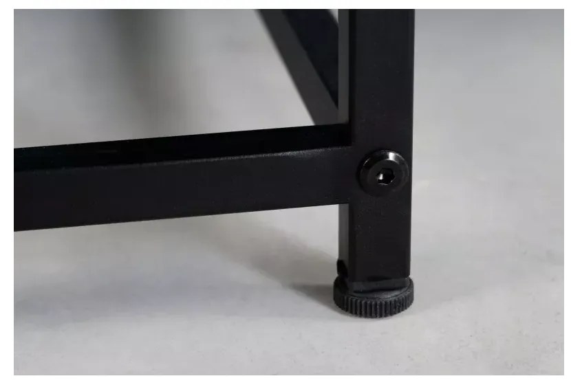 Massive home | Konferenční stolek DURA STEEL 70 CM černý kov