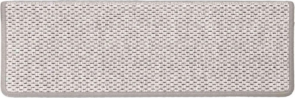 Samolepicí rohože na schody Sisal-Look 30 ks 65x21x4 cm Platina 3365882