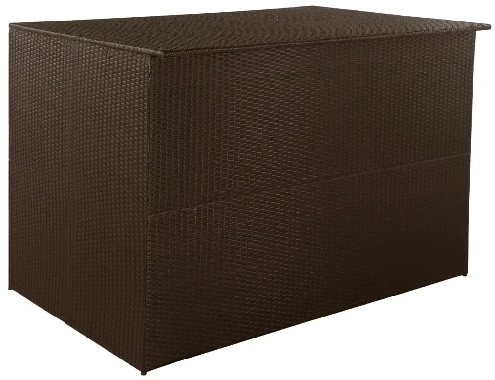 vidaXL Zahradní úložný box hnědý 150 x 100 x 100 cm polyratan