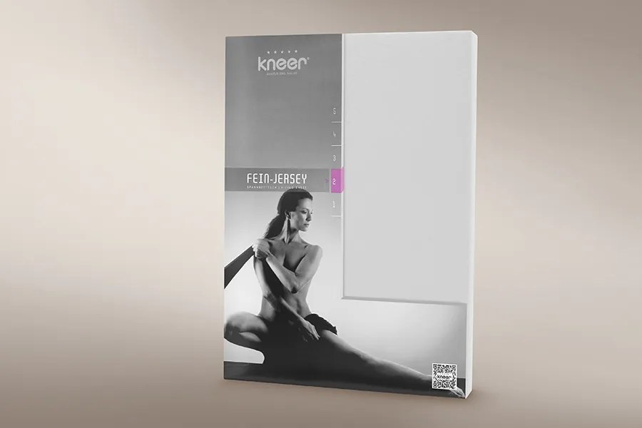 Kneer Prostěradlo Fein Jersey Weiss Rozměr: 90x210-100x220 cm
