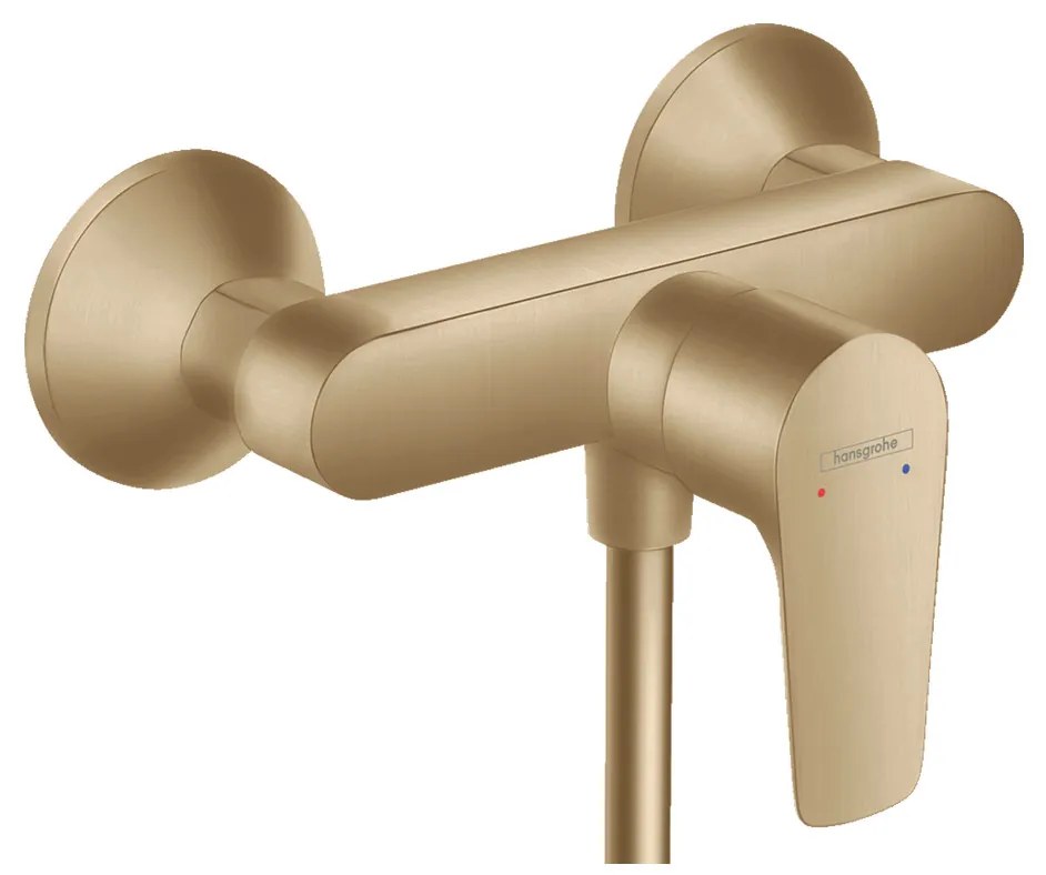 Hansgrohe Talis E - Páková sprchová baterie na stěnu, kartáčovaný bronz 71760140