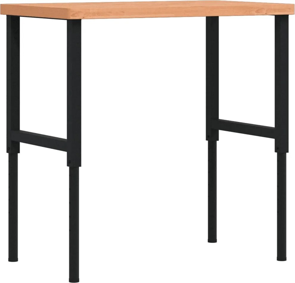 Pracovní stůl 100 x 60 x (73–99,5) cm masivní buk obdélníkový 3309685