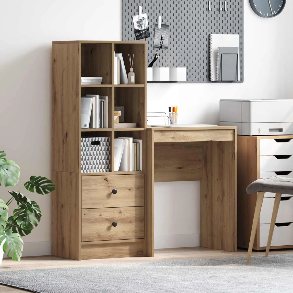 Stůl Artisanový dub 105,5 x 34 x 127 cm 2 ks 3337304