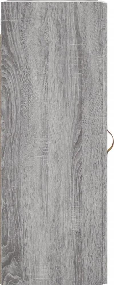 vidaXL Nástěnná skříňka 34,5 x 34 x 90 cm kompozitní dřevo [830482] Barva: Černá