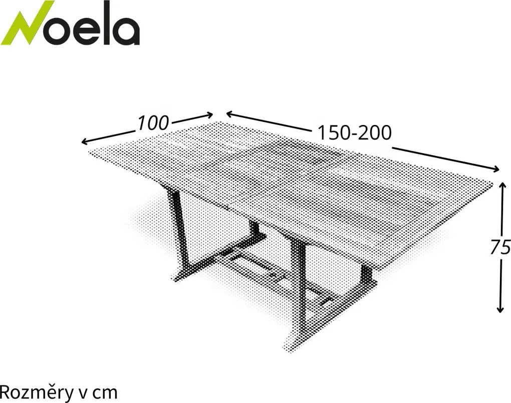 Noela Dřevěný rozkládací stůl Bali
