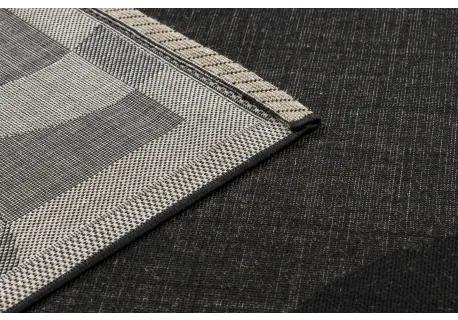 Dywany Luszczow Kusový koberec SISAL FLOORLUX 20078 černý / stříbro Rozměr koberce: 200 x 290 cm