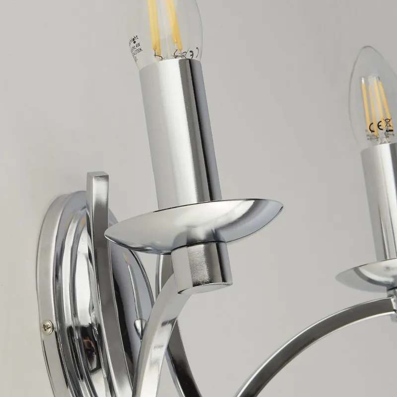 Designově nástěnné svítidlo Searchlight Ascot 41312-2CC