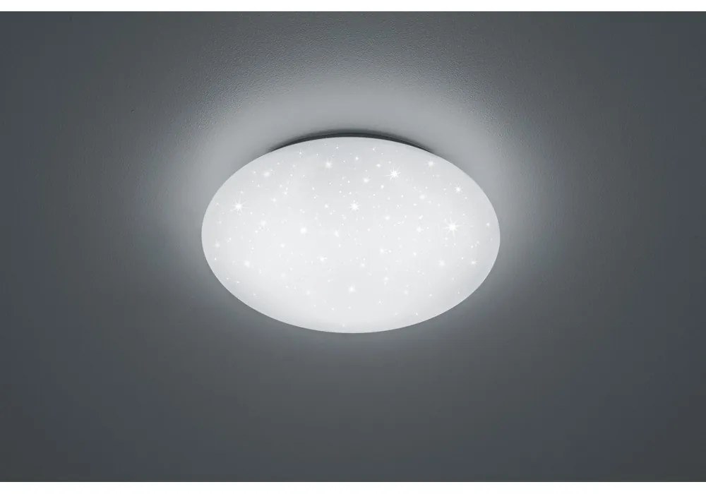 Bílé kulaté stropní LED svítidlo Trio Putz, průměr 27 cm