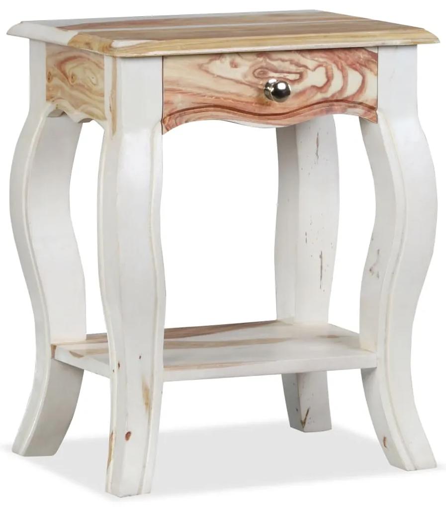 Noční stolek, masivní sheeshamové dřevo, 40x30x50 cm,  244349