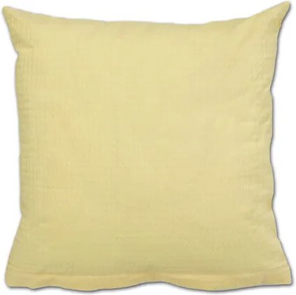 Kvalitex povlak na polštářek bavlna krep žlutá, 40 x 40 cm