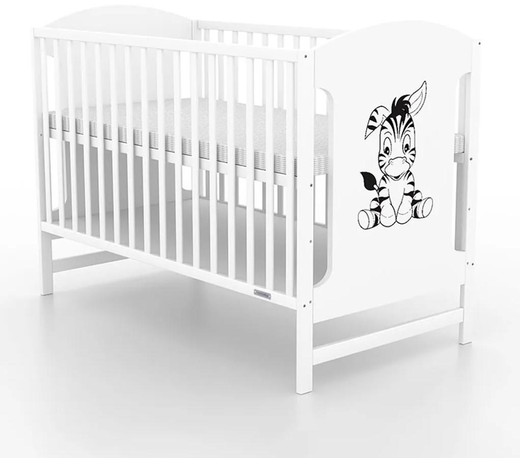Dětská postýlka New Baby MIA standard Zebra bílá Barva: Bílá