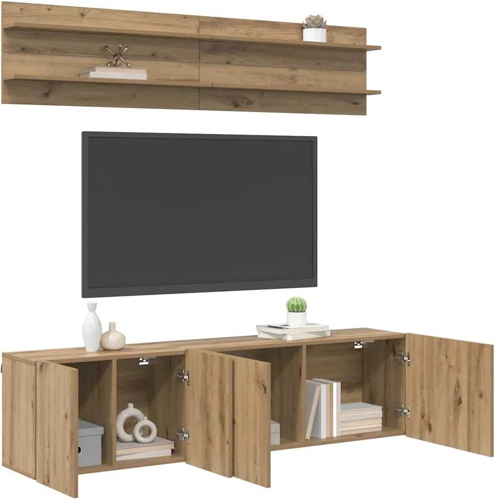 TV jednotky 6 ks dub artisan Kompozitní dřevo 3403569