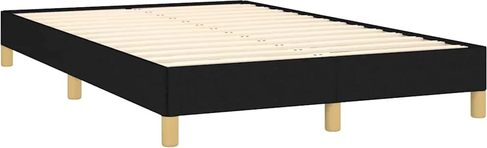 Box spring postel s matrací a LED černá 120x190 cm textil 3270111