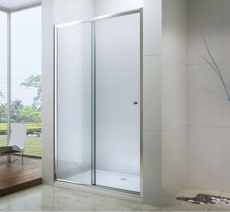MEXEN APIA sprchové dveře 125x190 cm 5mm, chrom-čiré 845-125-000-01-00 - MEXEN