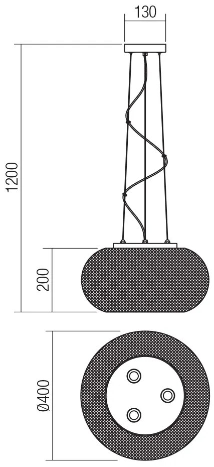 Smarter Závěsné svítidlo Croket, ø40cm